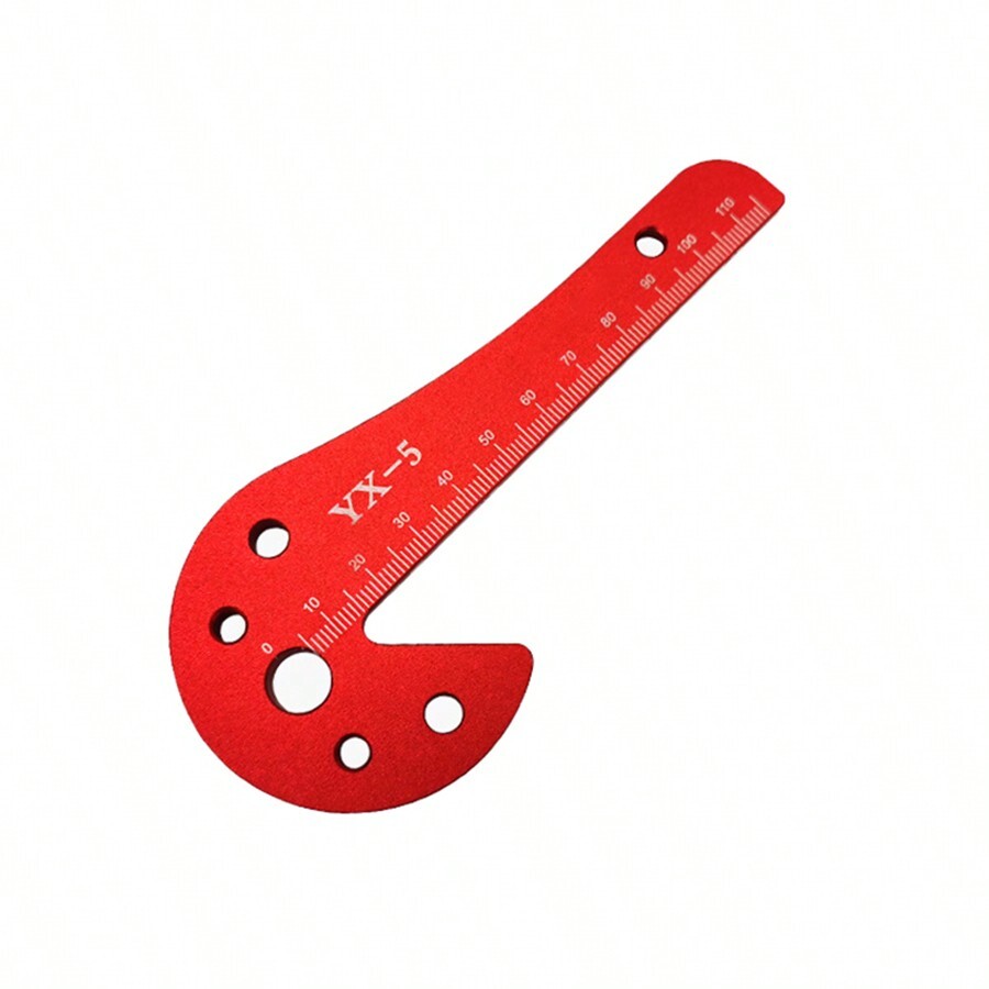 One Piece Red Triangle Ruler Scriber Gauge Center Scribe Measuring Tool ...