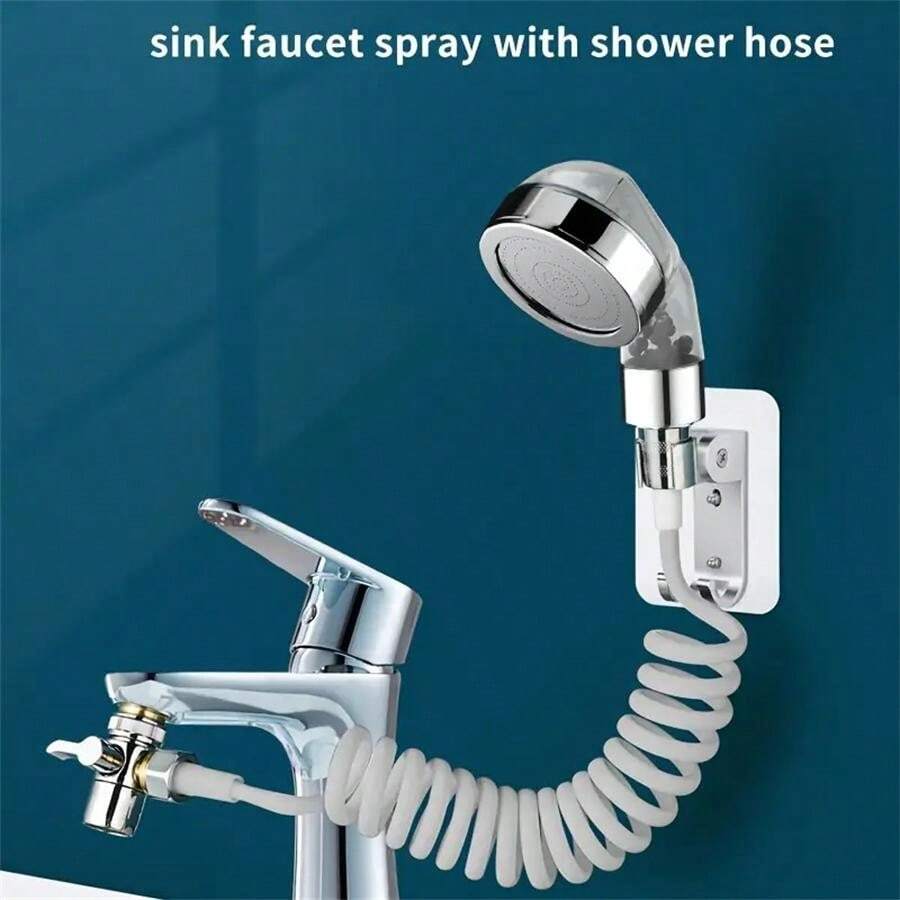 1 Set 3-Speed Adjustable Shower Head, Sink Hose Sprayer Attachment ...