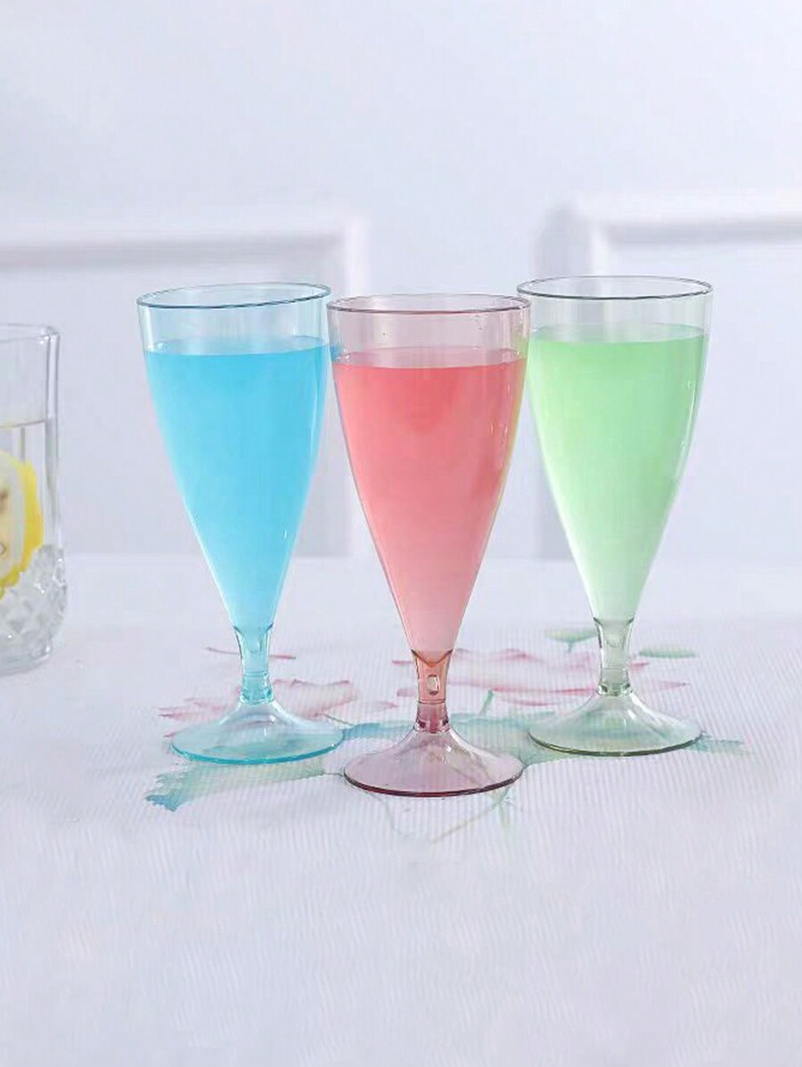1 Conjunto de Copos Coloridos e Altos para Coquetel com Copos ...