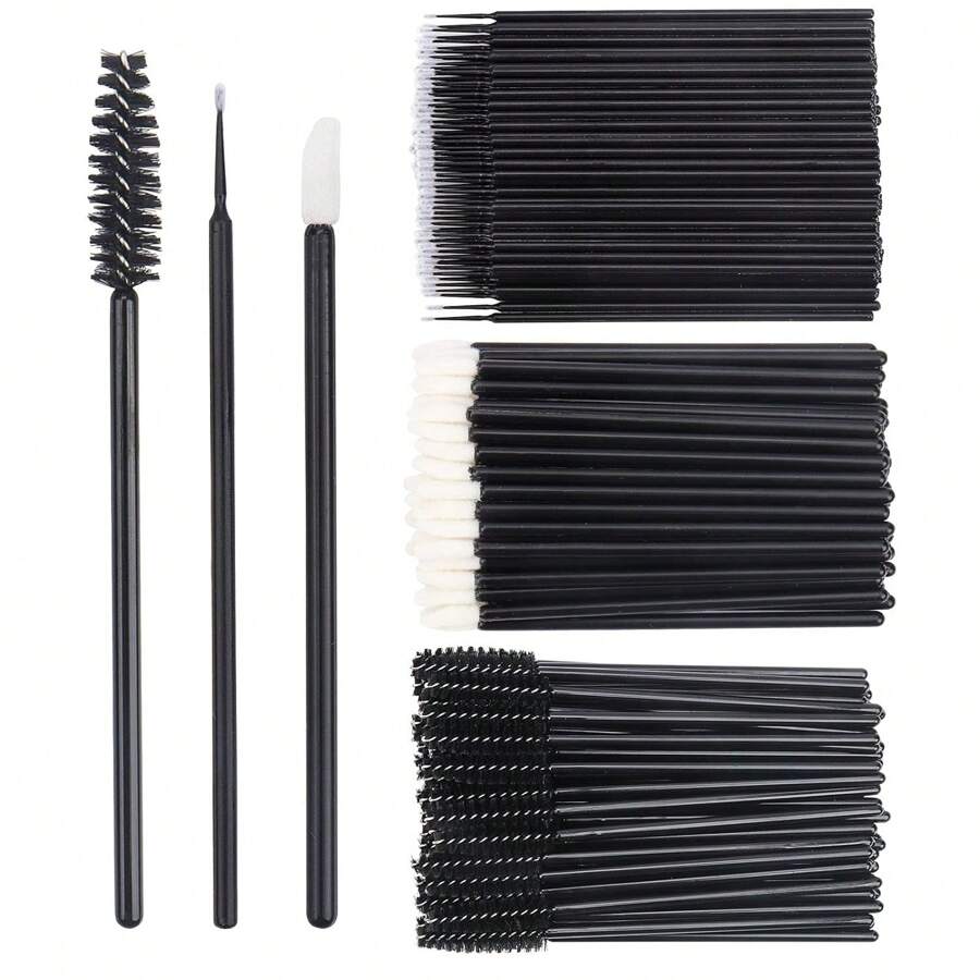 200 PCS Eyelash Extension Supplies Kit Disposable Lash Spoolies Brushes ...