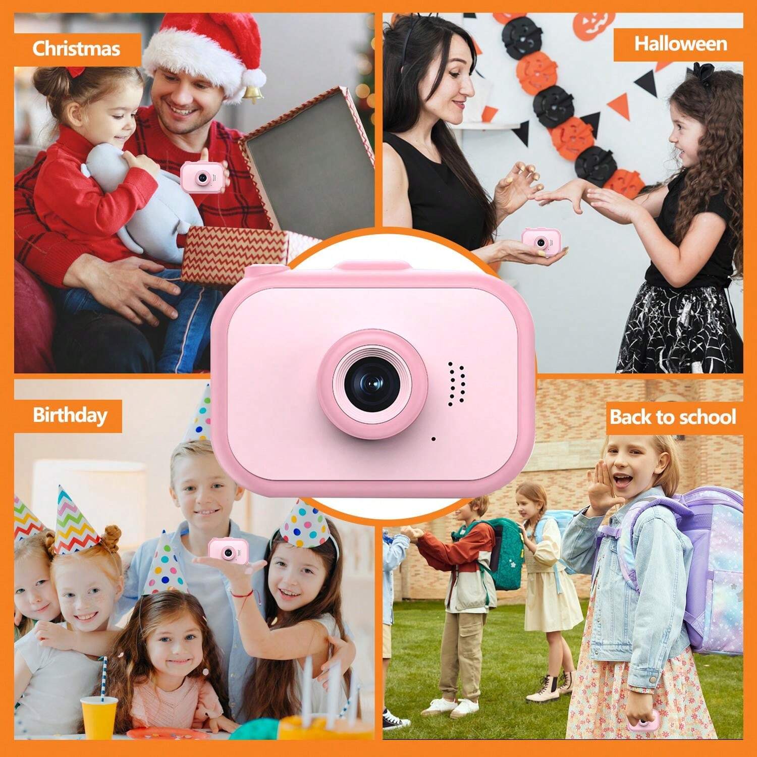 Kids Camera Toys For 3-9Year Old Girls, Children Digital Video ...