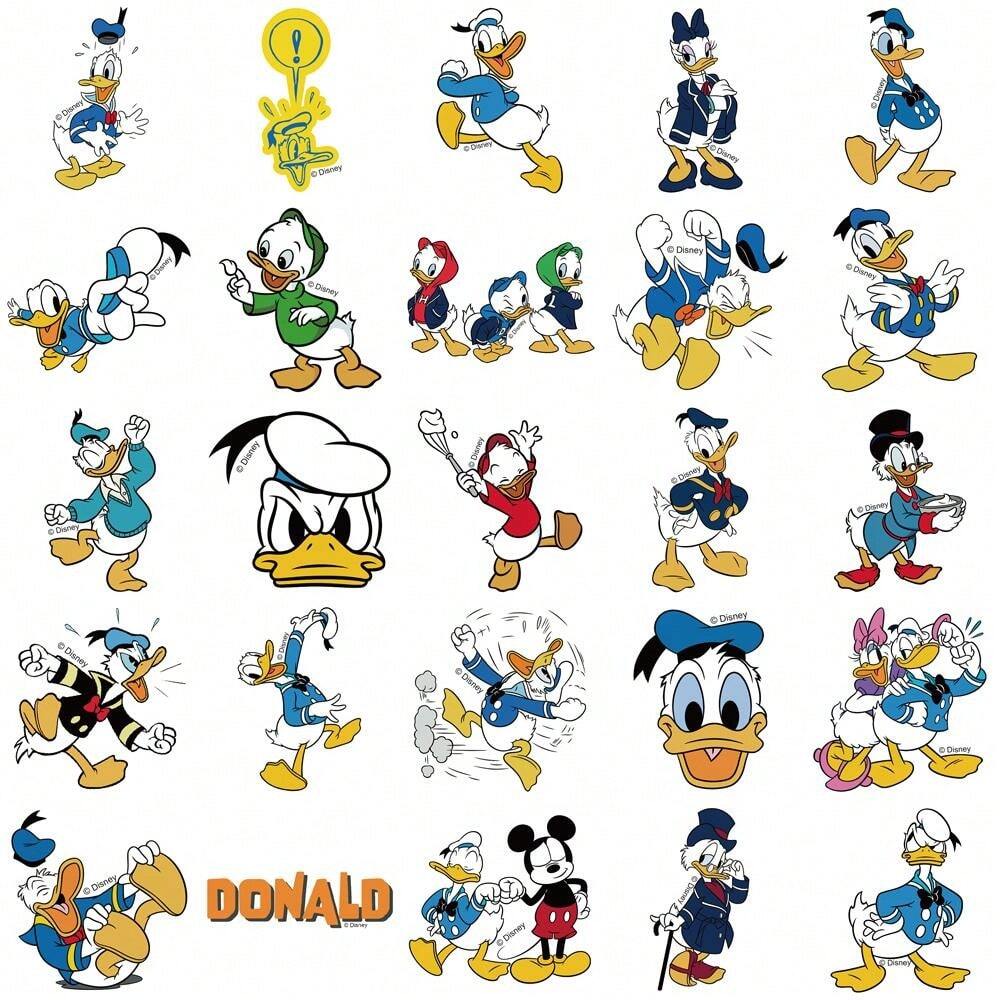 50pcs Donald Duck Officially Licensed Vinyl Waterproof Stickers Gifts ...