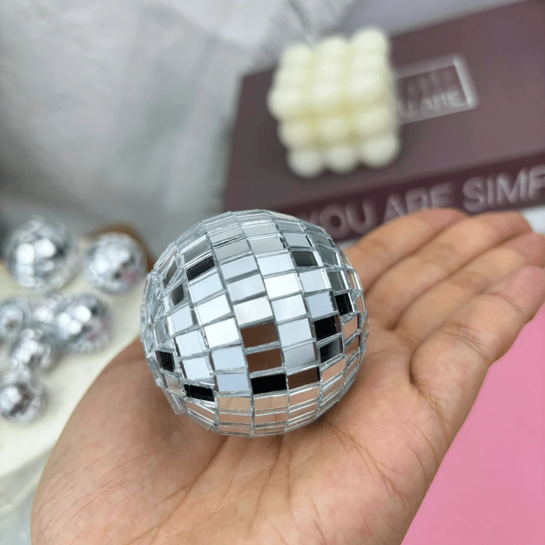 Set Of 15 DIY Disco Ball Paper Cupcake Toppers, 70s Disco Cake ...