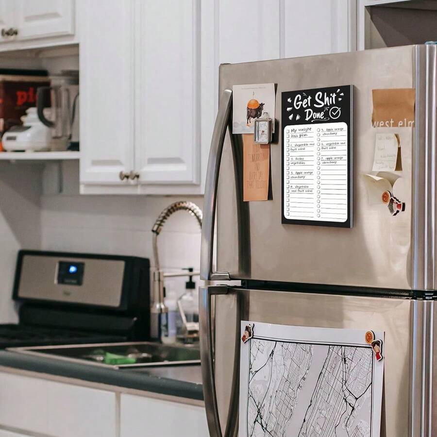 Refrigerator Magnetic To-Do List Notepad, Refrigerator Shopping List ...
