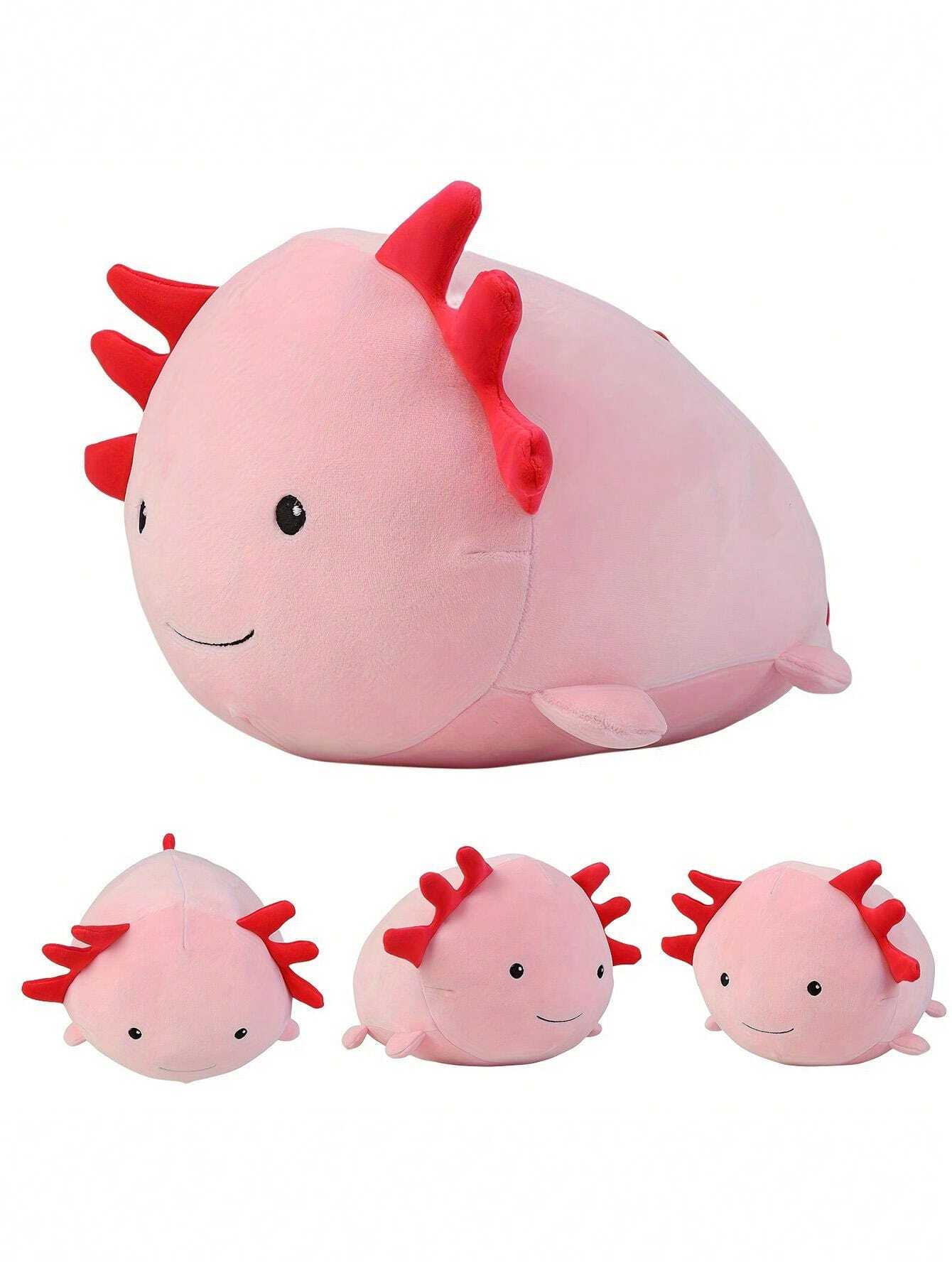 1 Stück 40 Cm Axolotl-plüschtierkissen, Weiches Kawaii-kuschelkissen ...