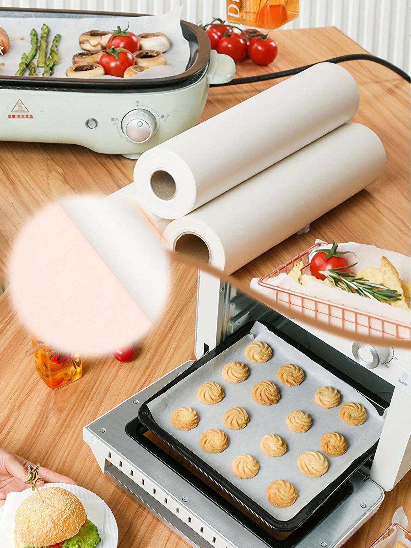 1 Set White Oil Absorbing Pad Paper, 5m*30cm Silicone Oil Paper, High ...