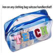 Set da 26 pezzi Toppe termoadesive e da cucire, colorate con lettere ...