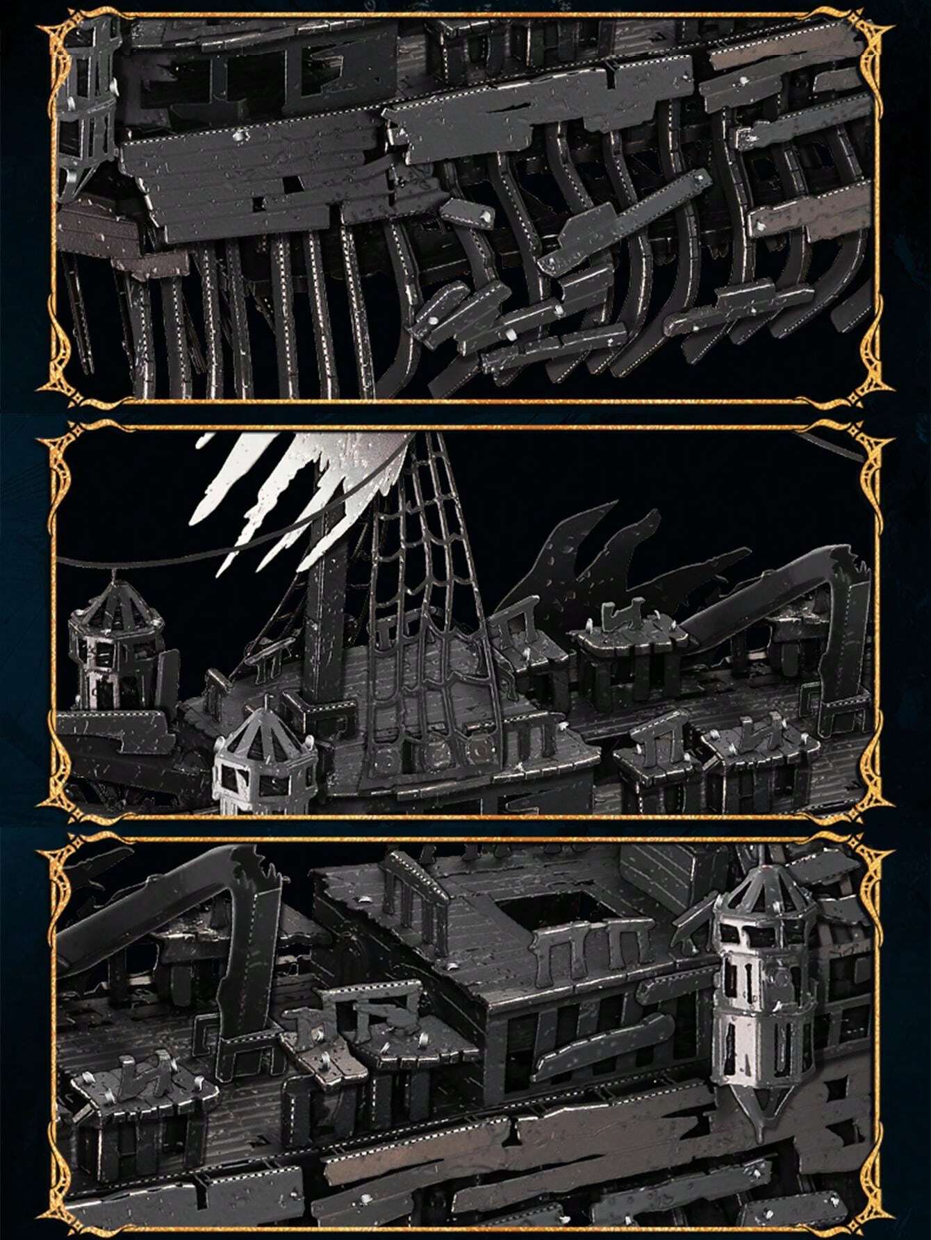 A Metal Puzzle Material Package That Needs To Be Assembled By Hand. The ...