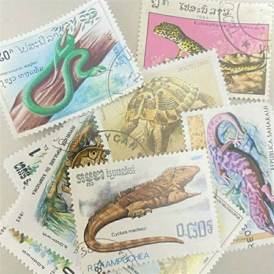 10pcs Authentic Vintage Stamps From 1890 To 1999 With Postmarks For ...