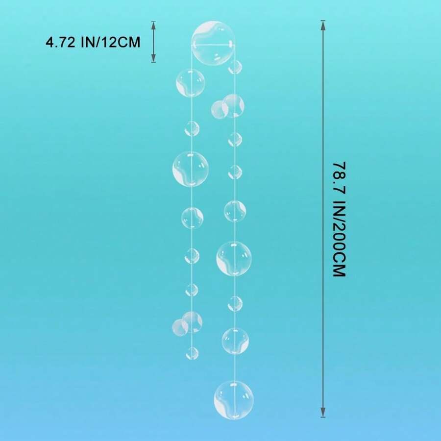 Under The Sea Bubble Garlands For Party Decorations Transparent ...