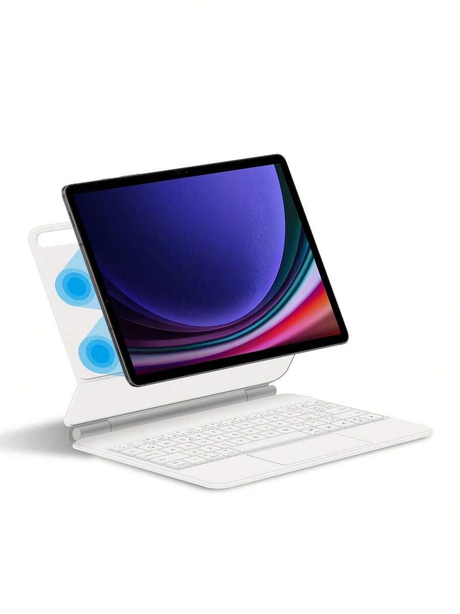 Spanisch Tastatur Hülle kompatibel mit Samsung Galaxy Tab S9 FE+ Plus S8+ S7 FE Plus S9+ S8+ 12. ...