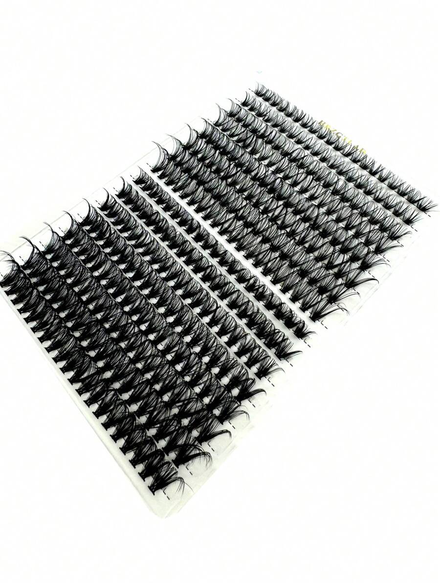 16 Lines/320 Bundles 30+40/60+80 Root DD Curl False Eyelashes Single ...