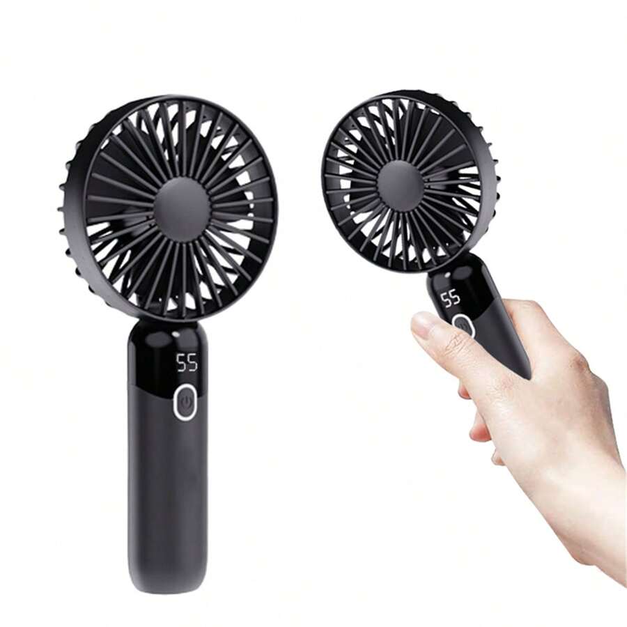 Handheld Fan, 6-Speed Variable Speed, Battery Display | SHEIN USA