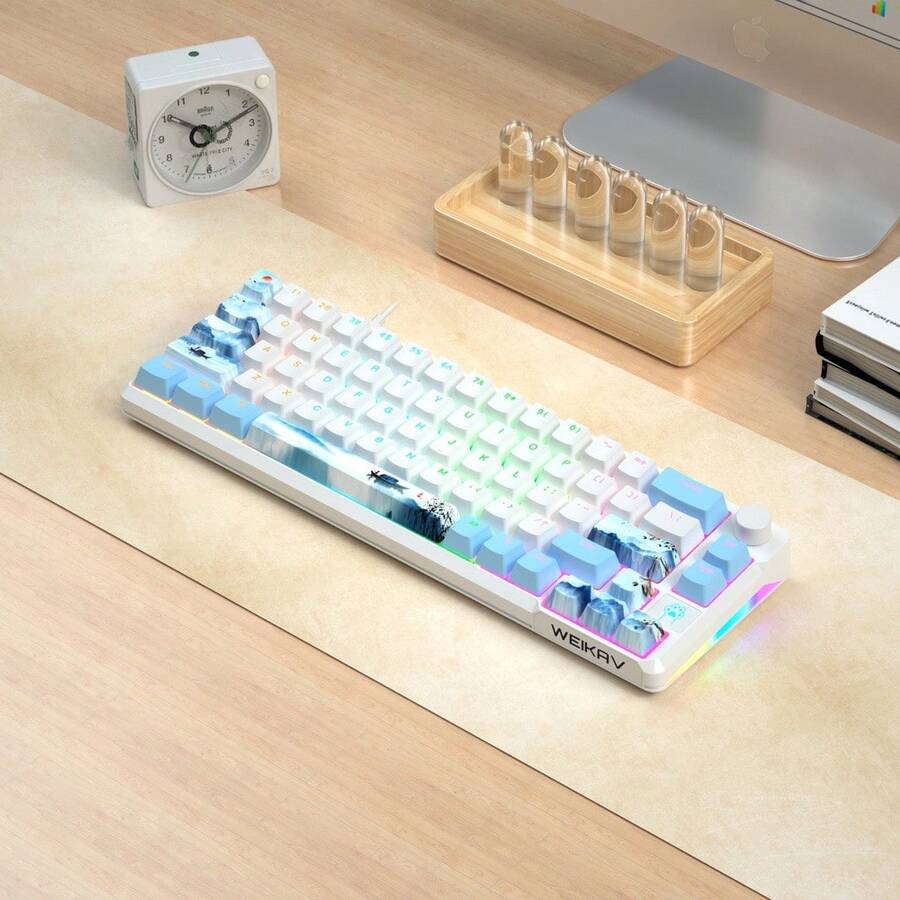 META68 65% Wired Mechanical Keyboard 68keys Mixed Backlight Hot ...