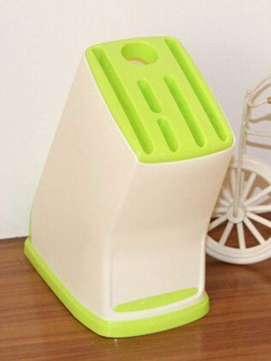 Kitchen Plastic Knife Holder, Multifunctional Knife Storage Rack ...