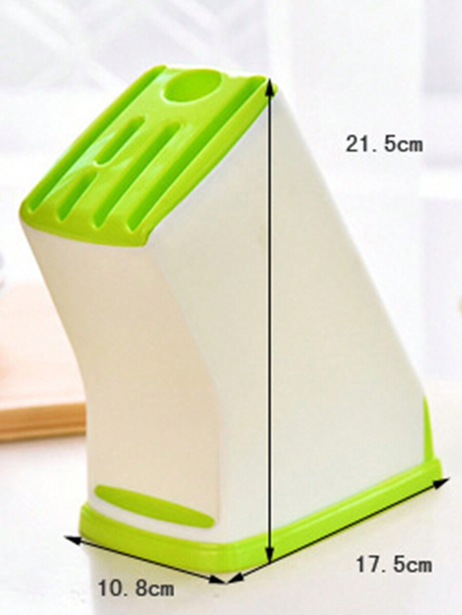 Kitchen Plastic Knife Holder, Multifunctional Knife Storage Rack ...