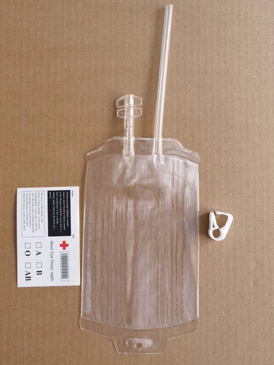 Pack Of 5 Transparent PVC Infusion Bags For Drinks, Juice, Milk, Beer ...