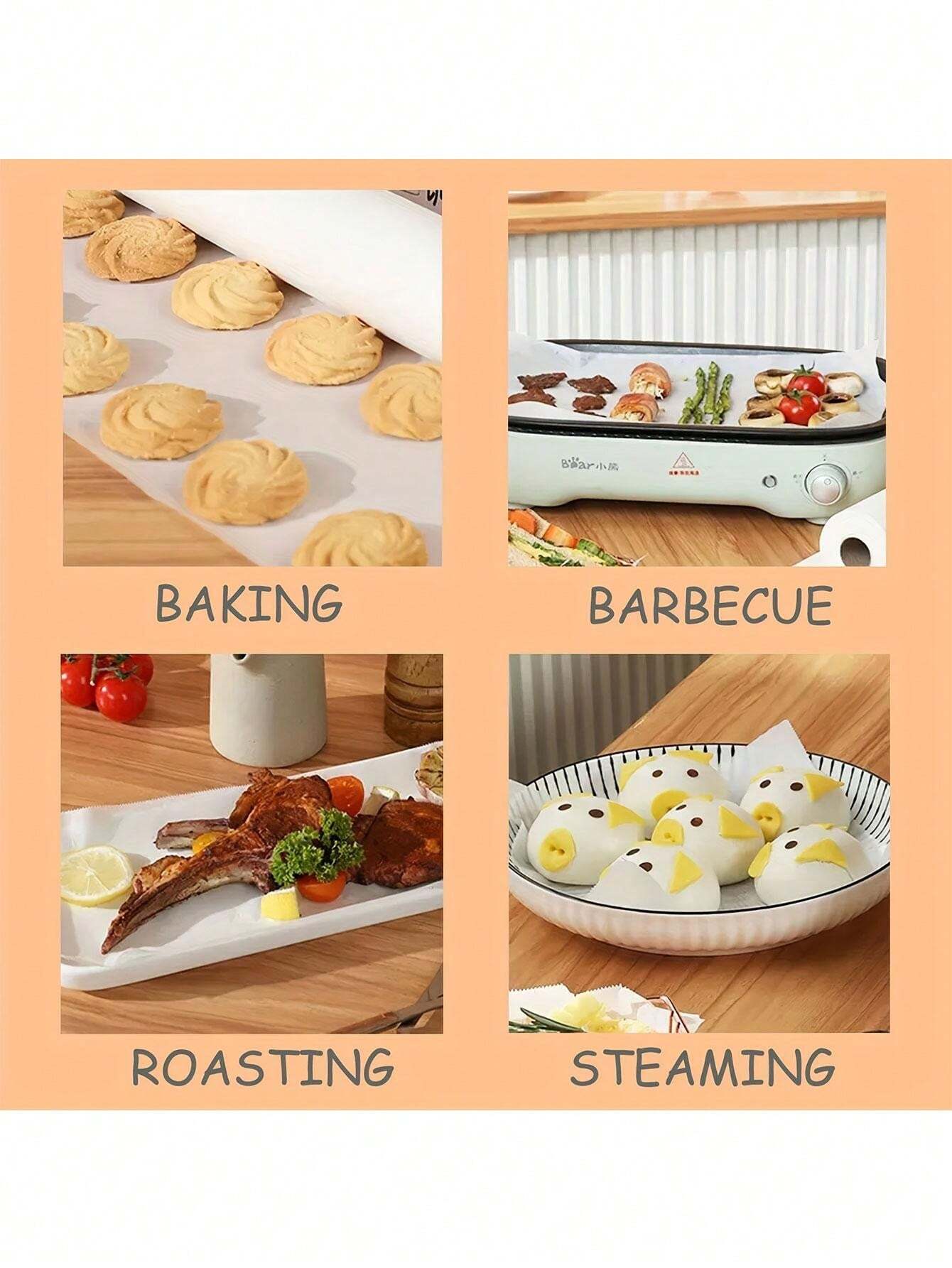 1 Set White Oil Absorbing Pad Paper, 5m*30cm Silicone Oil Paper, High ...