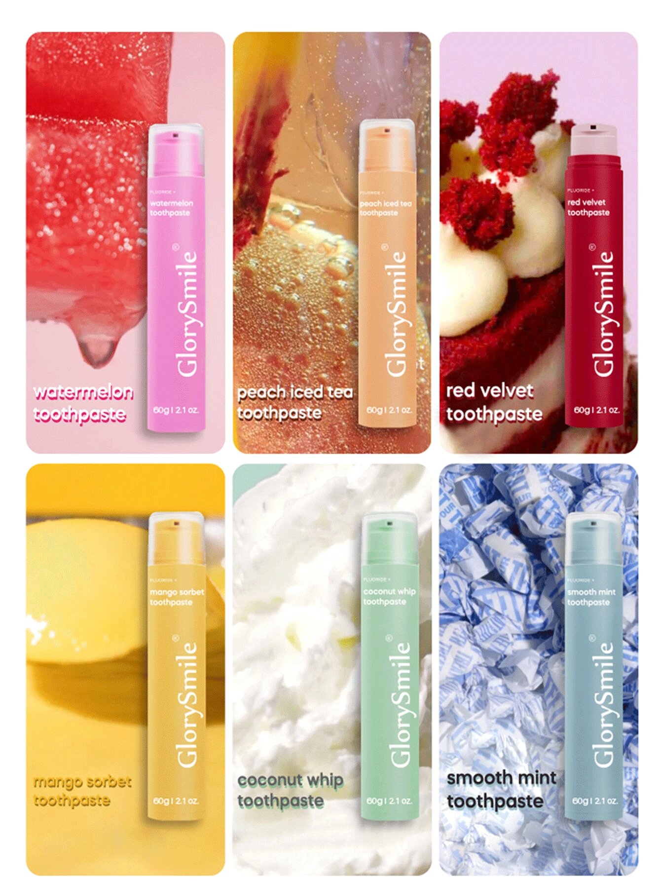 Popular Fruit Flavoured Toothpaste(Banana) 60g Fresh Breath Travel Size ...