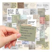 60pcs Famous Quotes Stickers Positive Stickers For Vintage Journal DIY ...