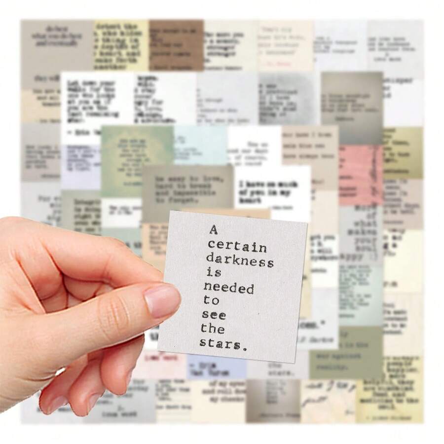 60pcs Famous Quotes Stickers Positive Stickers For Vintage Journal DIY ...