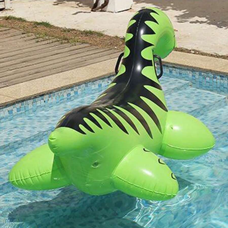 1pc Inflatable Dinosaur Ride-On Float, Dinosaur Water Slide Fun Water ...