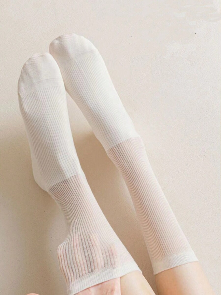 1 Paio di calzini estivi da donna al polpaccio traspiranti a rete a ...