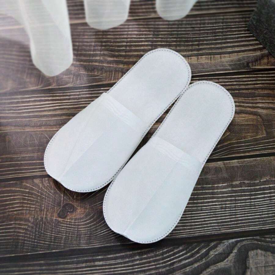 10 Pairs Disposable Slippers For Hotels And Guesthouses, Non-Woven ...