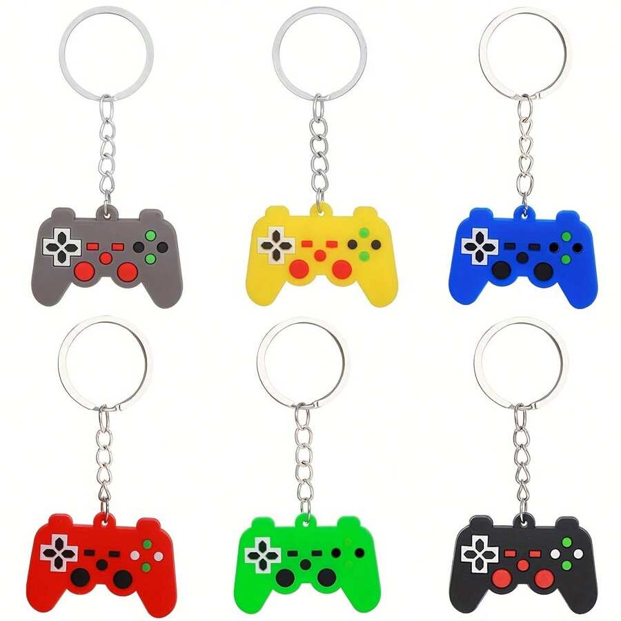 6-Pack Video Game Console Keychains - Soft PVC, Vibrant Colors ...