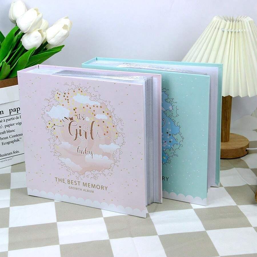6 Inch 200 Sheets Insert-Page Small Photo Album High Capacity Family ...
