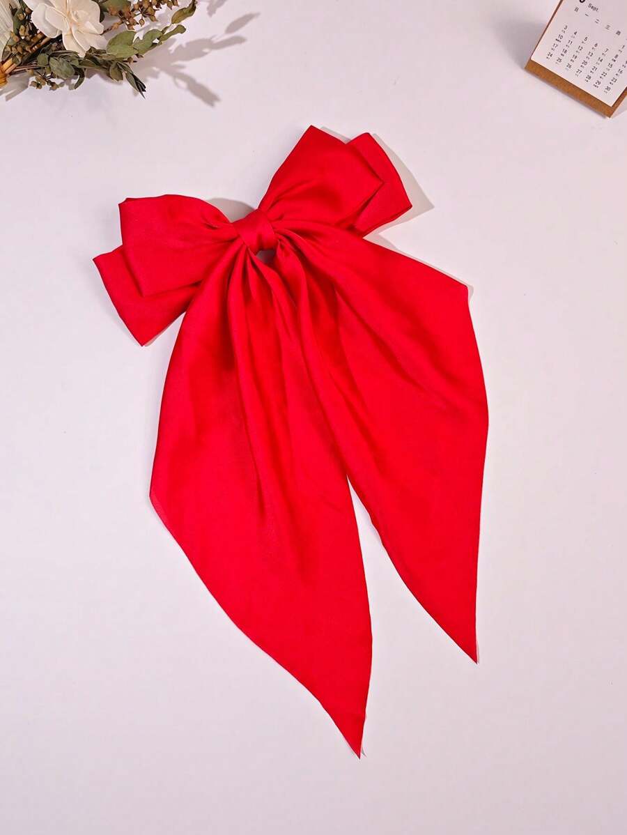 1 Pcs Hair Bows For Women Big Bow Hair Clips For Girls Silky Satin ...