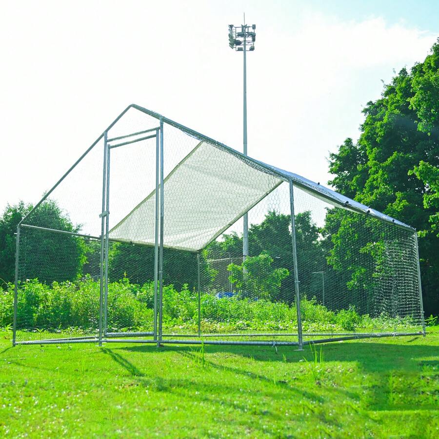 Outdoor Large Walk-In Chicken Run House Chicken Coop Poultry Cage Metak ...