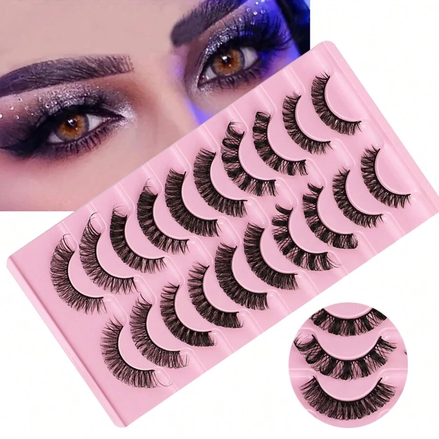 10 Pairs New DD Curl Russian Volume False Eyelashes, Big Curvature ...