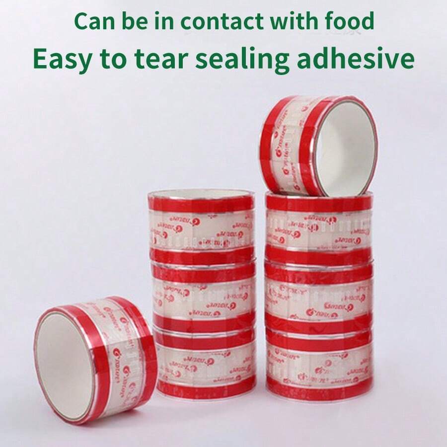 5 Rolls Clear Easy Tear Packaging Tape For Sealing Milk Tea, Takeout ...