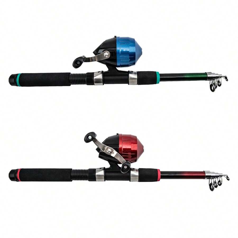 Red Travel Telescopic Fishing Rod Suit: Enjoy Fishing With This ...