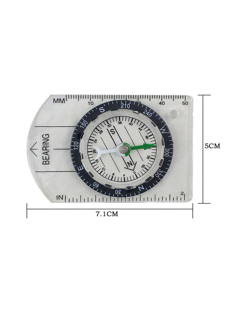 A Portable And Multifunctional Map Scale Compass With Ruler, Orienting ...