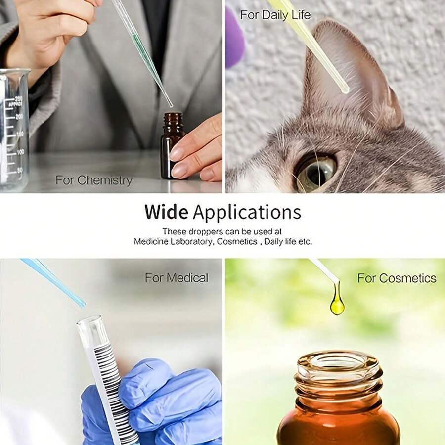 Value Pack 100pcs/Plastic Transfer Dropper Dropper, Essential Oil ...