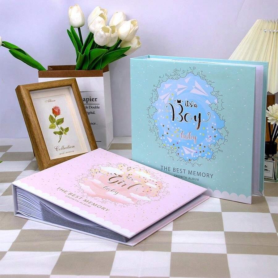 6 Inch 200 Sheets Insert-Page Small Photo Album High Capacity Family ...