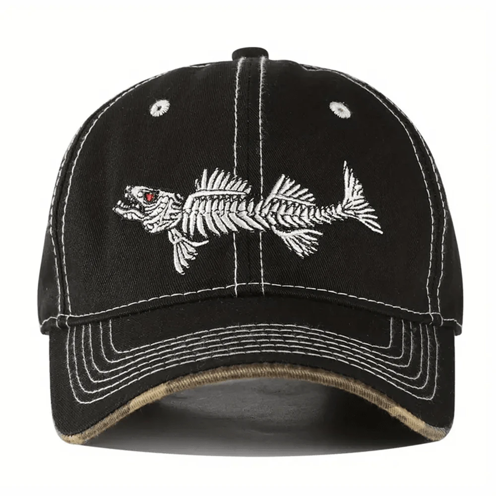 New Women's Firm Hat 3D Fishbone Embroidered Baseball Cap Outdoor ...