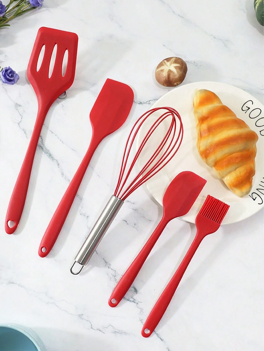 5pcs Silicone Set High Temperature Resistant Silicone Kitchenware Set ...