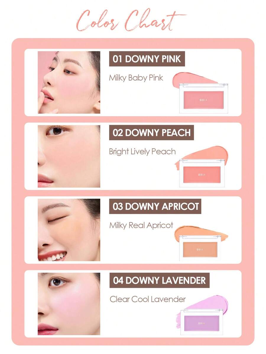 Bbia Ready To Wear Downy Cheek Cream Blush 8 Color - Creamy Blendable ...