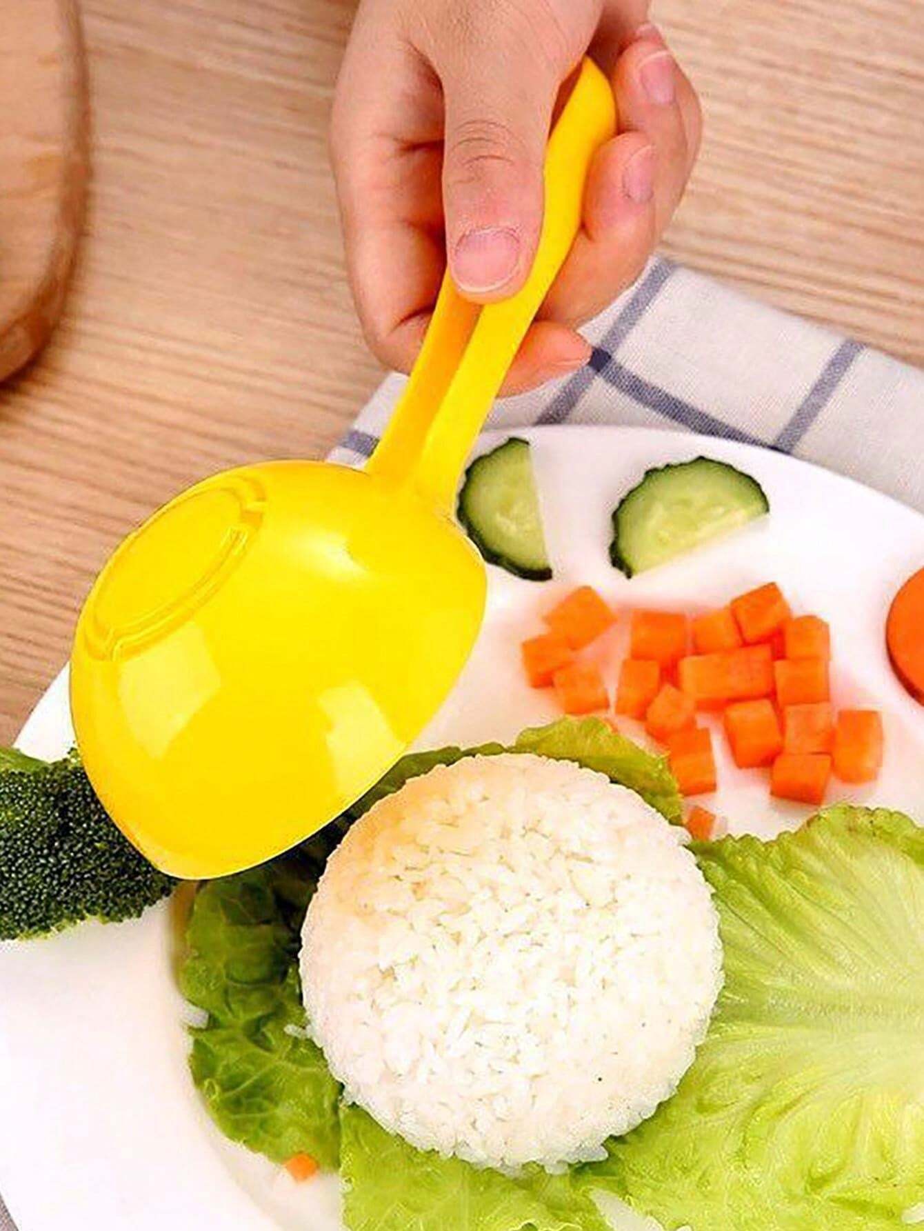 1pc Non-Stick Plastic Semi-Circle Rice Ball Mold, Rice Shaping Tool DIY ...