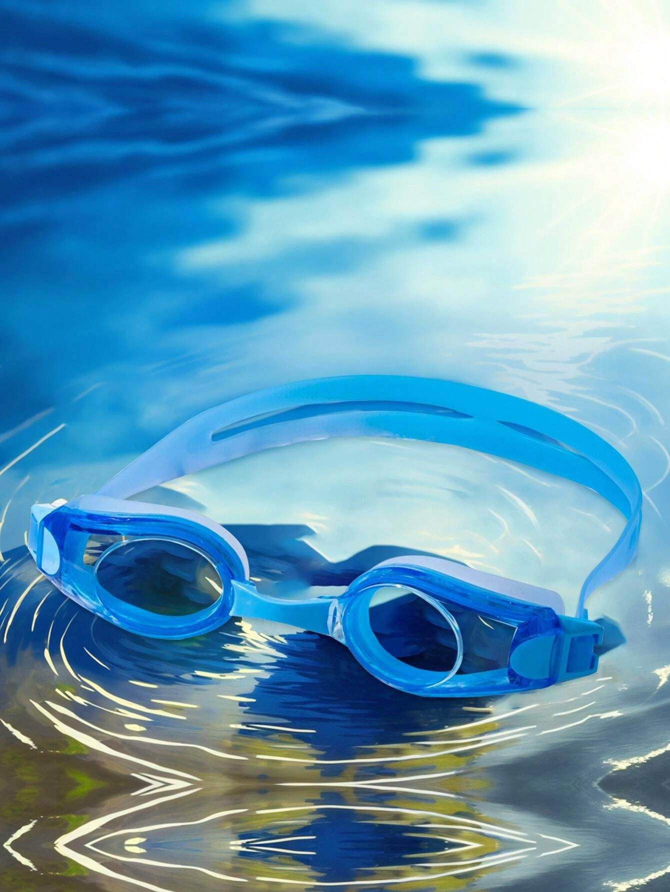 1pc Adult Waterproof Silicone Swim Goggles, Anti-Fog Electroplated ...