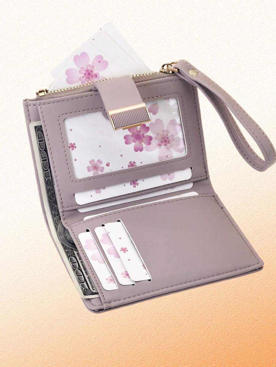 MINGYOU Women's Snap Closure PU Solid Color Fashion Mini Handbag Wallet ...