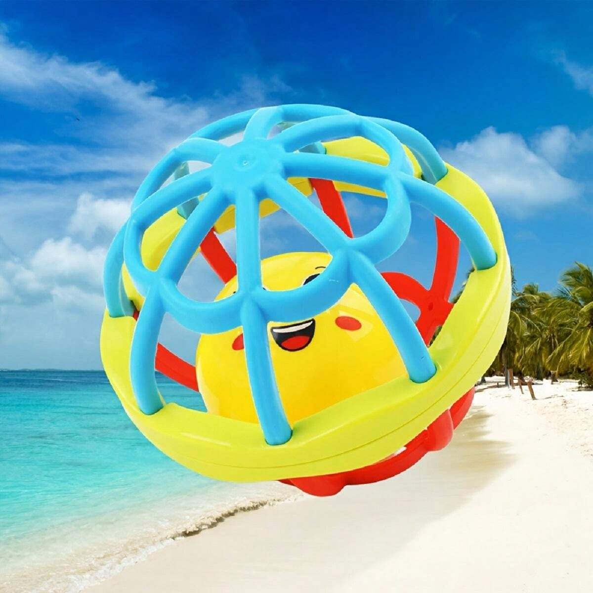 Soft Rubber Rattle, Gnawing Biteable Crawling Ball, Soft Rubber Fitness ...