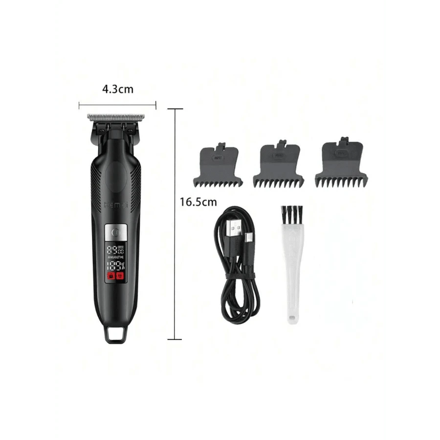 KEMEI Km-2284 Battery Powered Hair Trimmers Powder Metallurgy Cutter ...