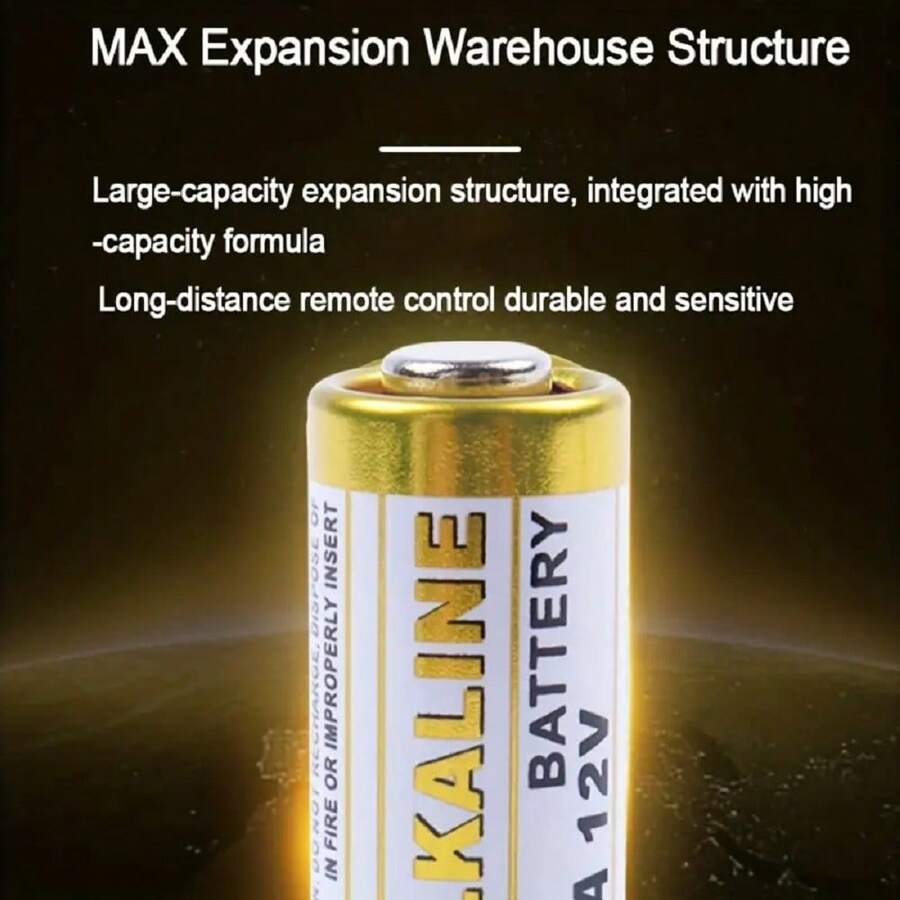 PUJIMAX PUJIMAX 5pcs 23A/27A 12V Battery Alkaline Battery, DoorbellInfrared Anti-Theft Trigger ...