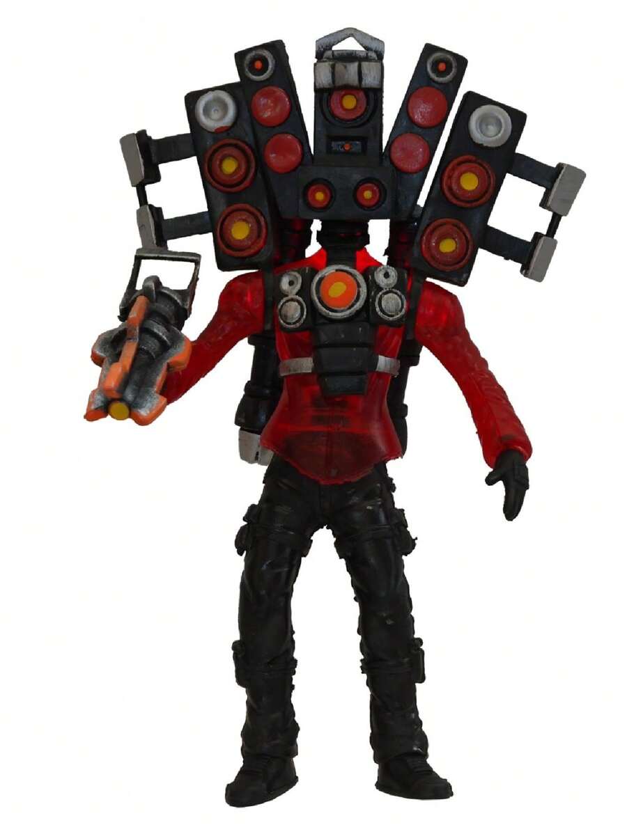 SKIBIDI TOILET TITAN SPEAKERMAN IMPROVED 24 CM HEIGHT, ARTICULATED WITH ...