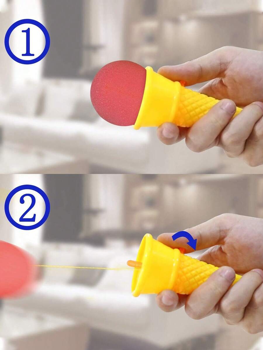 4pcs-Random Models Bouncing Sponge Ball Ice Cream, Mini Ice Cream ...