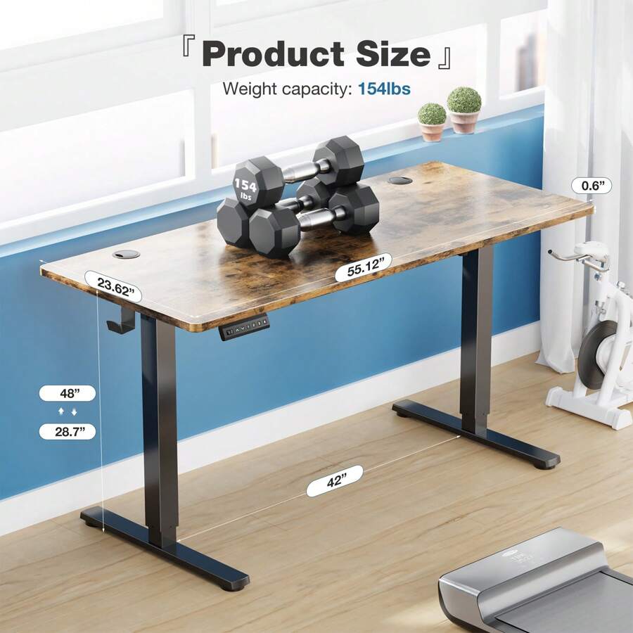Sweetcrispy Electric Standing Computer Desk - Ergonomic Adjustable ...